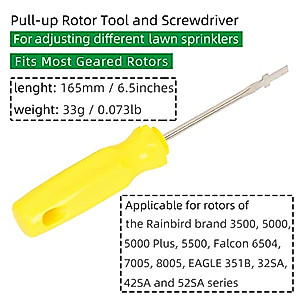GIANNEER Spray Head Tools Sprinkler Tools with Screwdriver Rotor Removal Tool for Lawn Irrigation Sprinklers System