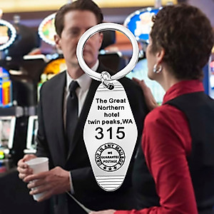 FOTAP Vintage Motel Keychain The Great Northern Hotel Jewelry Vintage Inspired Keychain TV Show Fans Gift TV Series Gift (Great Northern 315)