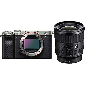 Sony Alpha 7C Mirrorless Digital Camera with 20mm f/1.8 G Lens, Silver