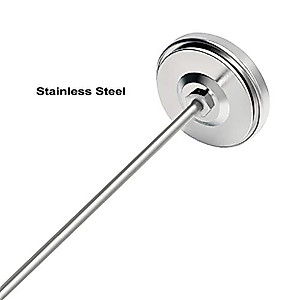 Rukars Compost Thermometer, 20 Inch Stem Backyard Compost Thermometer - 2 Inch Diameter Waterproof Anti-Fog Soil Testing Thermometer with Composting Temperature Guide Zone, 40 to 180 Degrees F