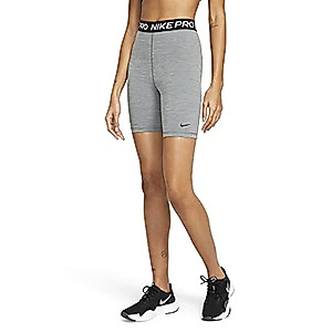 Nike Pro 365 Women's High-Rise 7" Shorts (Smoke Grey/Heather/Black/Black, MD 7)