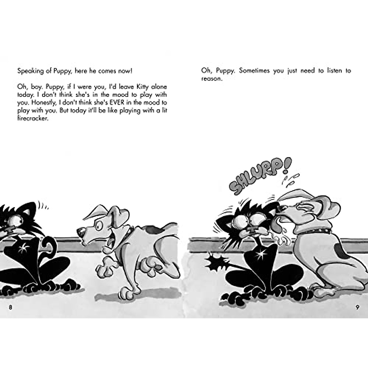 Bad Kitty: Puppy's Big Day (paperback black-and-white edition)