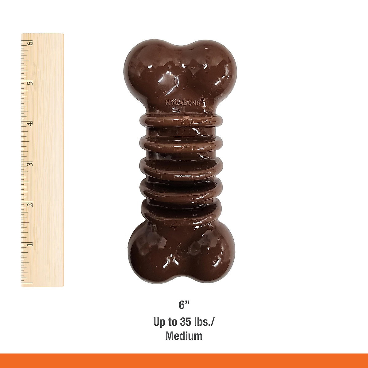 Nylabone Flexi Chew Chill & Chew Toy for Dogs with Treat Pockets Medley Flavor, Medium/Wolf - Up to 35 lbs. (1 Count)