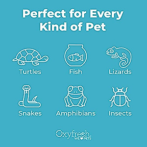 Oxyfresh Premium Terrarium Cleaner – Professional Amphibian & Reptile Terrarium Smell Eliminator – Safe & Quickly Removes Waste & Odors – Streak Free Glass – Bleach Free