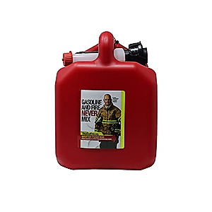 GARAGE BOSS GB320 Briggs and Stratton GarageBoss Press 'N Pour 2+ Gallon Gas Can, Red