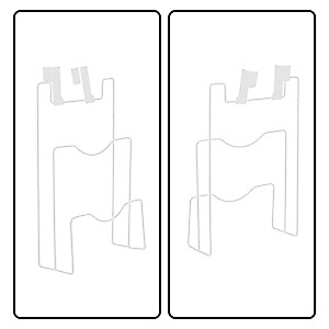 Luxshiny Cabinet Organizer Wall Mount Pot Lid Rack Punch Free Stainless Steel Hanging Cutting Board Pot Lid Holder Cabinet Door Pot Lid Organizer Pan Cover Rack Hanger for Kitchen White Shelf Bracket