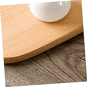 SWOOMEY 1pc Wood Cheese Board Pallet Pallets Square Tray Fruit Tray Bread Boards Wooden Cutting Board Mincing Board Chopping Board Breadboard Wooden Breadboard Bamboo One Piece Khaki