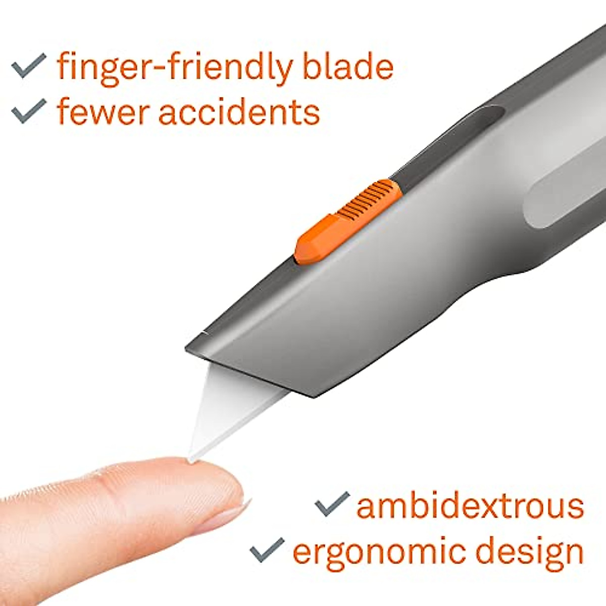 Slice Metal-Handle, 1 Utility Knife, Manual Blade Stays in Position