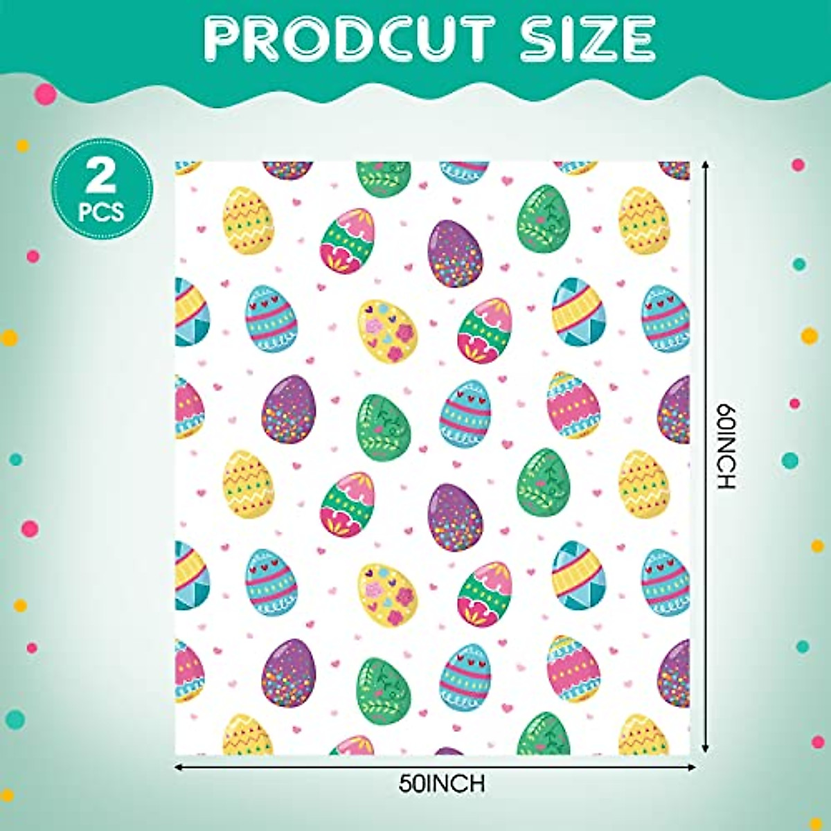 2 Pack Easter Throw Blanket Colorful Eggs Flannel Blanket Comfy Happy Easter Soft Cozy Lightweight Blanket for Sofa Couch Bed, 50 x 60 Inch