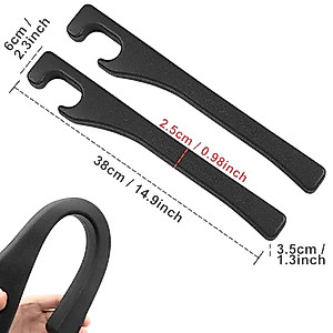 CHORHA 2 Pack Car Seat Gap Filler PU Leather Universal Fit Orgaziner for Car SUV Truck to Fill The Gap Between Seat and Console Stop Cellphone Wallet Keys Coins from Dropping Black (Black)