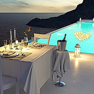 72 Pieces Led Flameless Floating Candles Waterproof Floating Flickering Tealight Candles Battery Operated Votive Tealights for Wedding Centerpiece Christmas Valentine's Day Party Decor (Warm White)