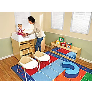 Angeles Feeding Chair, AFB7940, Infant, Baby & Toddler Stacking Nursery Chairs with Harness, Daycare, Homeschool or Classroom Furniture for Girls-Boys