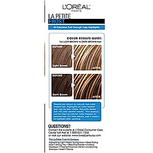 L'Oreal Paris Le Petite Frost Pull-Through Cap Highlights For Short Hair, H55 Creme Caramel