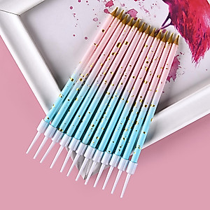 Bella Meri Pink Blue Gold Long Thin Birthday Candles, Cake Candles, Birthday Parties, Wedding Decorations, Party Candles