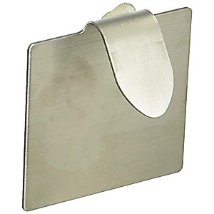 Faxier 3 m Self Adhesive Hooks Damage Free Strong Stainless Steel Towel Hanger Holder for Bathroom,Kitchen, Toilet, Bedroom, Living Room, Office (8 PCS), 8PCS, Silver