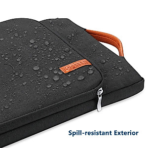 Kogzzen 14 13.5 13.3 13 Inch Laptop Sleeve Shockproof Case Bag Compatible with MacBook Pro 14 13 inch/MacBook Air 13.3/ Dell XPS 13/ Surface Laptop 13.5/ iPad Pro 12.9, HP Lenovo Asus Acer - Black