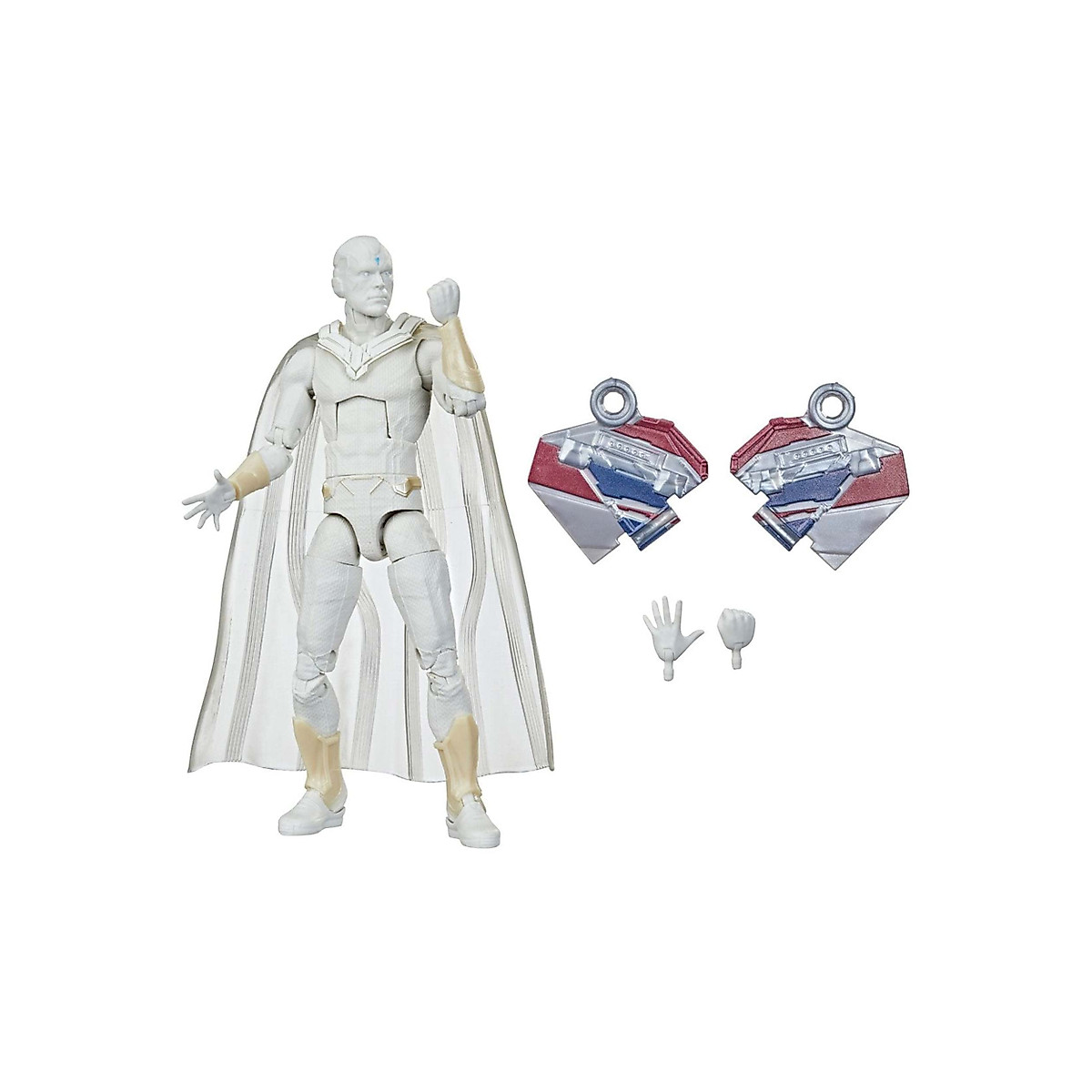 Avengers Hasbro Marvel Legends Series 6-inch Action Figure Toy Vision, Premium Design and 2 Accessories, for Ages 4 and Up , White
