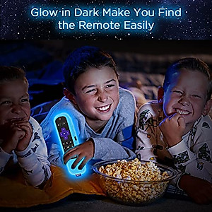 3 Pack Case for TCL Roku TV Steaming Stick 3600R Remote,Silicone Cover Roku Voice/Express/Premiere Remote Controller Skin Protective Universal Replacement Sleeve Protector-Glow Blue,Glow Green,Rainbow