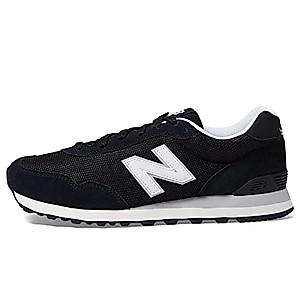 New Balance Women's 515 V3 Sneaker, Black/White 3, 6 Wide
