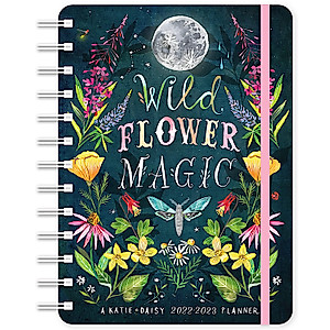 Katie Daisy 2023 Weekly Planner: On-the-Go 17-Month Calendar with Pocket (Aug 2022 - Dec 2023, 5" x 7" closed): Wild Flower Magic