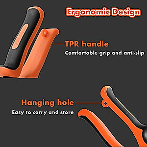 Finder 12" Aviation Snips, Long Straight Cut Tin Snips Cutting Shears Power Cutter with CR-V Blade & Comfortable Grip, 300mm Scissors for Cutting Metal Sheet, Hard Material, Industrial Quality