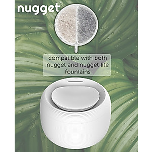 Nugget Cat Fountain Filters, Fits Both Nugget and Nugget Lite Cat and Dog Water Drinking Fountains (6-Pack)