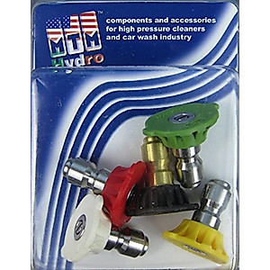 MTM QC HydroJet SS 2.0 Pressure Washer Spray Tips 5 Pack - 17.0143
