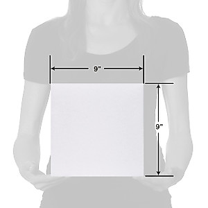 American Greetings Square White Gift Boxes with Lids for Birthdays, Easter, Mother's Day, Father's Day, Graduation and All Occasions, (6-Boxes, 9'' x 9'')