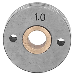 5PCS Wire Feed Drive Roller 0.8‑1.0mm Groove Wire Feeder Wheel Bearing Steel Welders Equipment Parts Double Drive Welding Wire Guide Rollers for Wire Feeder