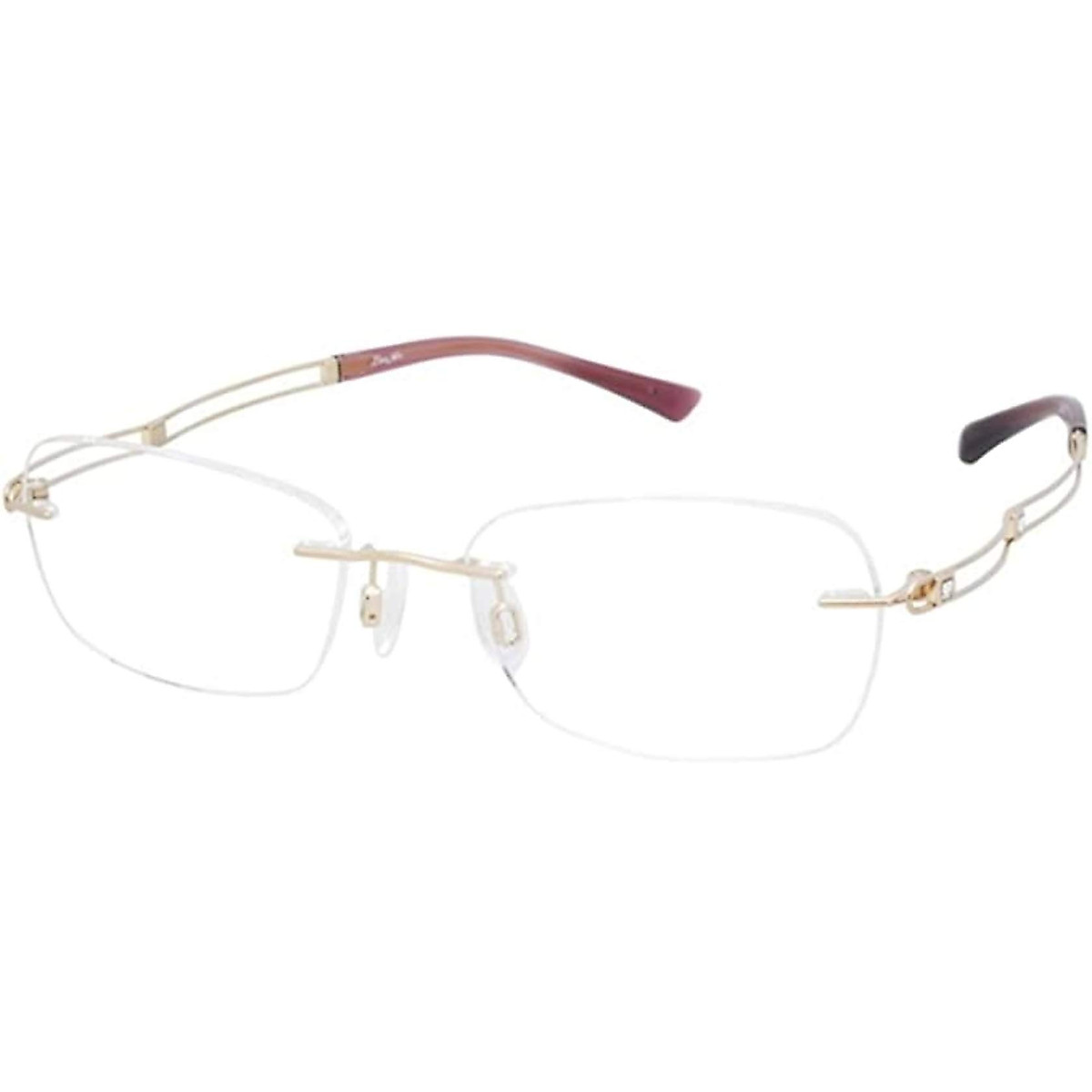 Charmant Line Art Women's Eyeglasses XL2050 XL/2050 GP Gold Optical Frame 51mm