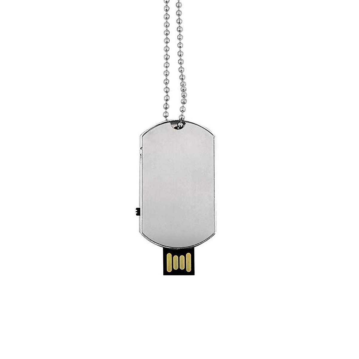 64GB Dog Tag USB 2.0 Flash Drive Metal Necklace Thumb Drive Memory Stick Pendrive Jump Drive U Disk Pen Drive