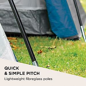 Coleman Cortes 3 Tent, 3 Man Tent, 1 Bedroom Hiking Tent, Absolutely Waterproof Lightweight Camping Tent with Sewn-in Groundsheet, Blue