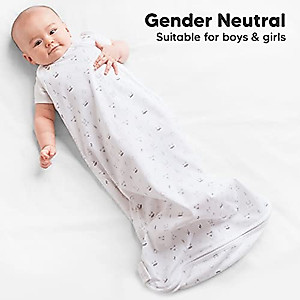 KeaBabies Baby Sleep Sack 6-12/12-18 Months - Organic Cotton Wearable Blanket Swaddle Sack, Baby Swaddle Blanket, Toddler Sleeping Sack, Transition Sleep Sacks, Baby Sleeping Bag (M (6-18M), KeaStory)