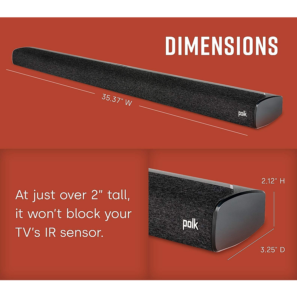 Polk Audio Signa S3 Ultra-Slim TV Sound Bar and Wireless Subwoofer with Built-in Chromecast | Compatible with 8K, 4K & HD TVs | Wi-Fi, Bluetooth | Works with Google Assistant