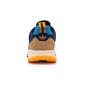 adidas Originals Men's ZX 1K Boost Sneaker Shoes, Legend Ink/Blue Rush/Orange Rush, 10.5 M