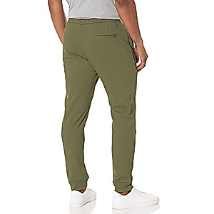 A|X ARMANI EXCHANGE Men's Icon Project Embroidered Logo Jogger Sweatpant, Olive Night, L