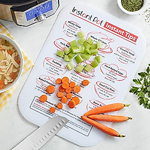 Instant Pot - 5271105 Instant Pot Official Cutting Mat with Recipes, 10x14, White