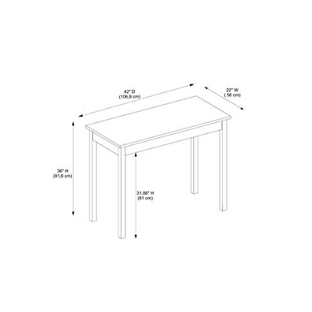 Linon White 3 Piece Faux Marble Tavern Set