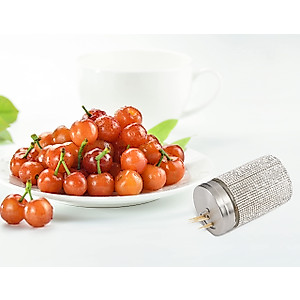 LuckyMao Bling Toothpick Holder Bling Portable Pill Container Silver Glitter Sparkle Toothpick Dispenser Glass Rhinestone Toothpick Holder Seasoning Bottle for Home Living Room