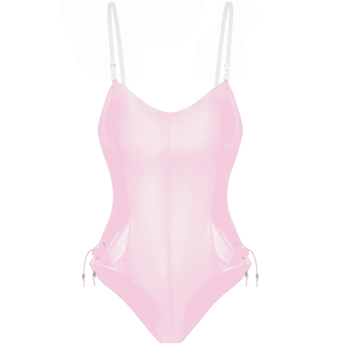 ZeroShop Playboy Bunny Costume Sexy, Bunny Accessories Ears Tail Headband Bodysuit for Halloween Girl Senpai Cosplay,Pink1,L