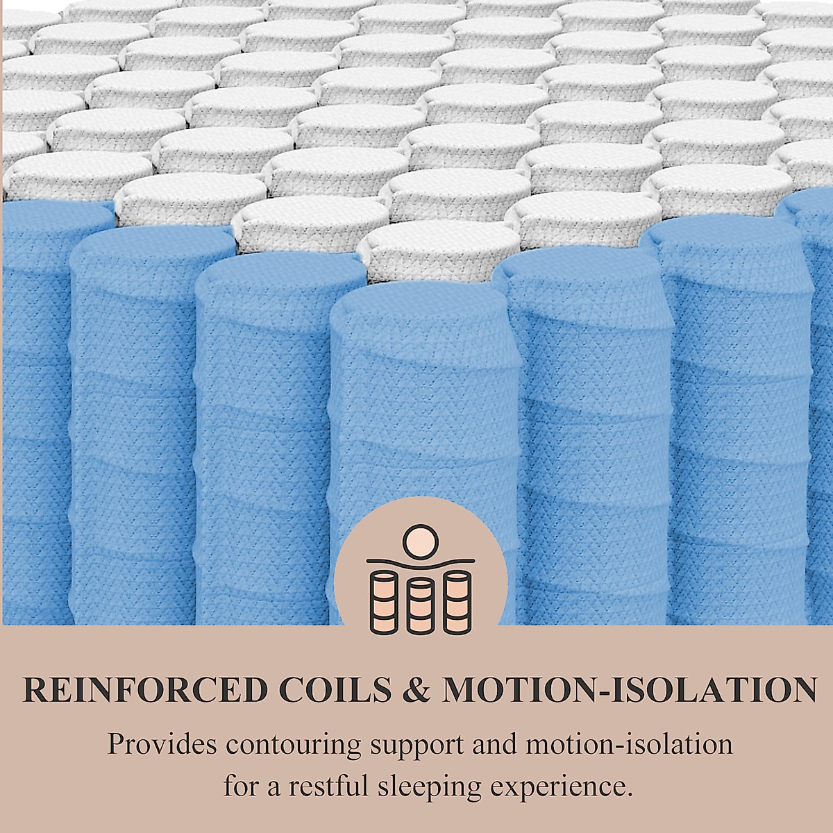 BedStory Queen Mattress 14 inch - Hotel-Collection Hybrid Mattress for Extra Lumbar Support - Pain Relieving Deep Sleep Plush Mattress - Fiberglass Free Bed in a Box, CertiPUR-US Certified, 365-Trial