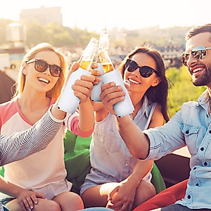 Sublimation Blank Slim Beer Can Sleeves 12 oz Blank Beer Skinny Can Cooler Neoprene Soft Insulated Reusable Drink Caddies for Collapsible Blank DIY Personalized for Parties Events Weddings (40 Pieces)