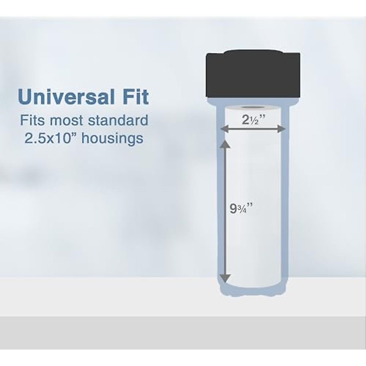 Sediment Melt Blown Water Filter Cartridge Standard 2.5x10" 5 Micron 25 Pack