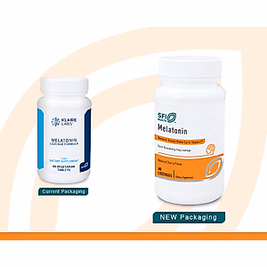 Klaire Labs Melatonin Lozenge - Fast-Dissolving, Quick Release 1 Milligram Melatonin Tablets for Men & Women with Natural Cherry Flavor (60 Dissolvable Tablets)