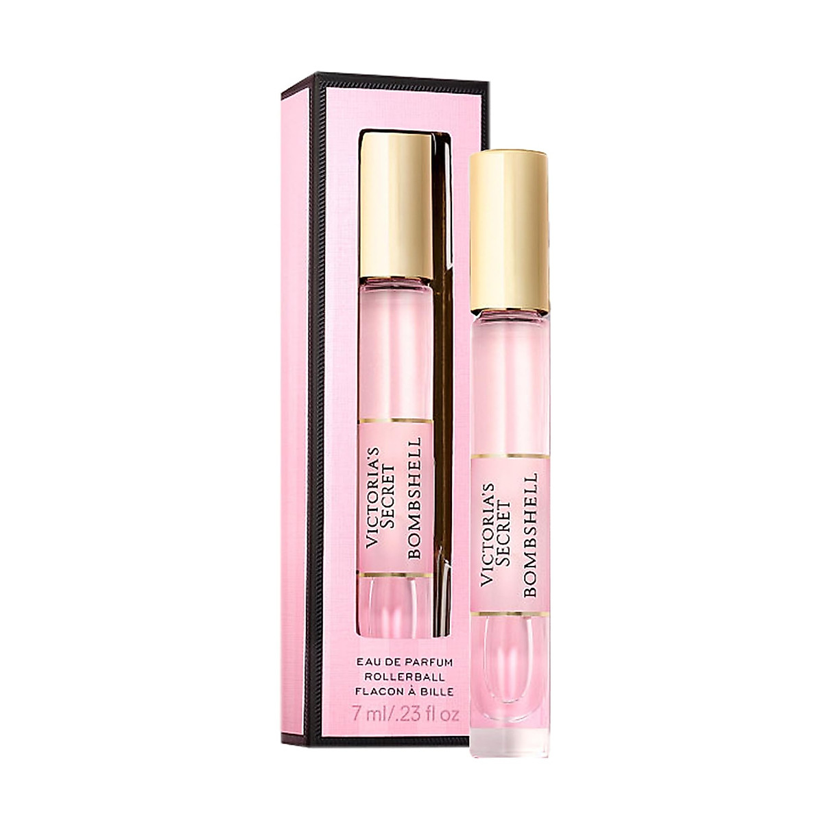 Victoria's Secret Bombshell Eau de Parfum Rollerball, Notes of Purple Passion Fruit, Shangri-La Peony & Vanilla Orchid, Travel Size Mini Perfumes for Women (0.23 oz)
