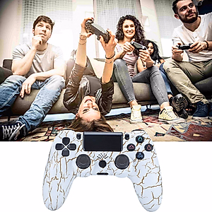Controller for PS4 , Wireless Controller Compatible with PS4/PS4 Pro/PS4 Slim/PC with Touch Panel/Audio Function/6-Axies Sensor/Dual Vibration,600mAh Battery