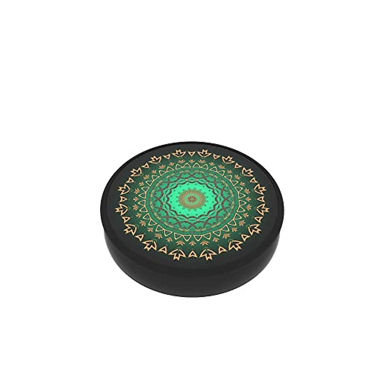 FAB POPS Magnetic Phone Grip with Collapsible AIRPOP Technology and built in Magnets Made in the USA Green Mandala