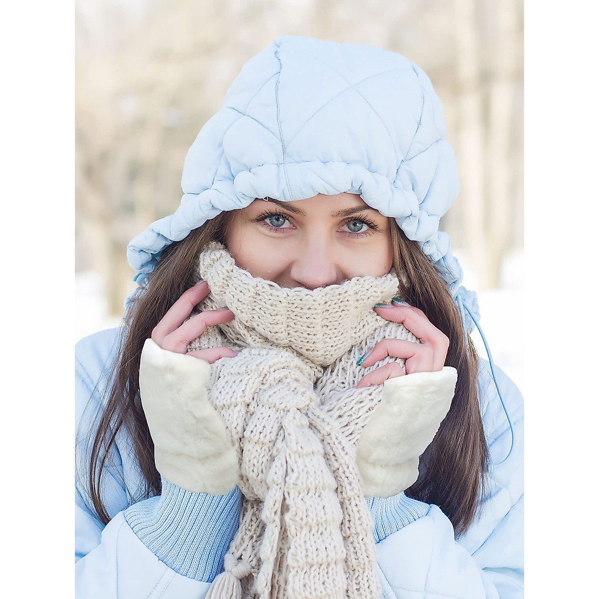 2 Pairs Winter Fingerless Gloves Faux Fur Fingerless Gloves Warm Furry Gloves Convertible Fingerless Gloves Half Finger Arm Warmer Gloves Soft Smooth Furry Gloves Rabbit Fur Mittens for Girls