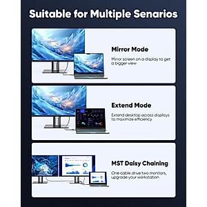 Capshi 8K USB C to DisplayPort 1.4 Cable 6FT, 4K@144Hz Thunderbolt 4/3 to Display Port (DP) Cord for iPhone 15, MacBook Pro/Air 2023, iPad, Galaxy, Surface, XPS, 32.4Gbps (Grey)