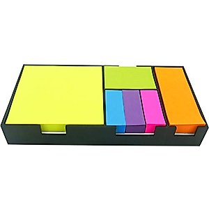 4A Sticky Note Bundle Set, Colored Rectangular Notes and Index Flags Organizer, Gifts for Students and Teachers! 100 Sheets/Pad, 6 Pads/Set, 600 Sheets/Set, 4A BS 1801
